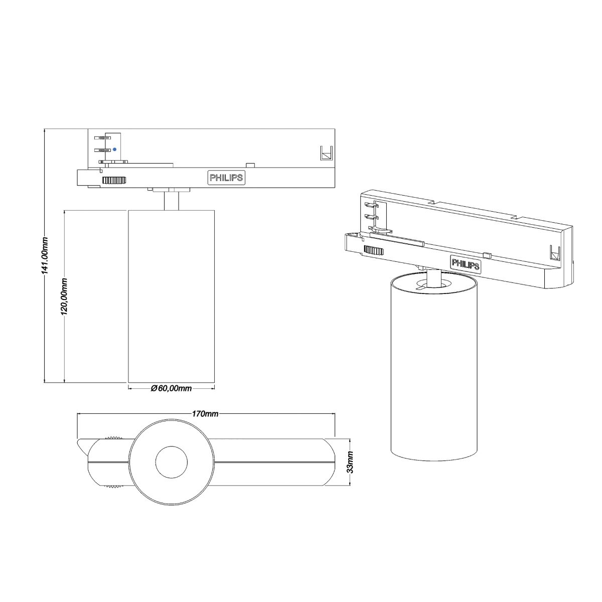 POINT R Track Light S - Purati